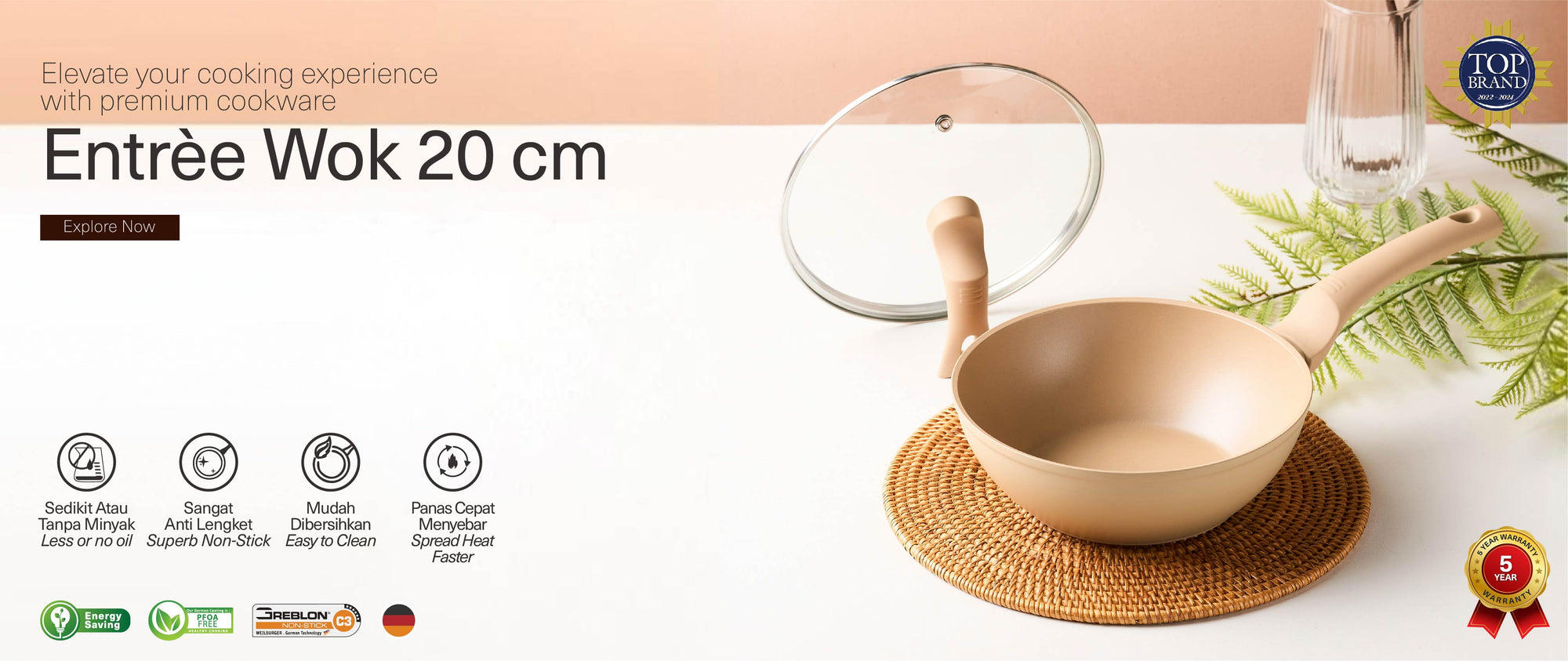 Debellin Entree: Wok Pan Anti Lengket Berkualitas Harga Terjangkau